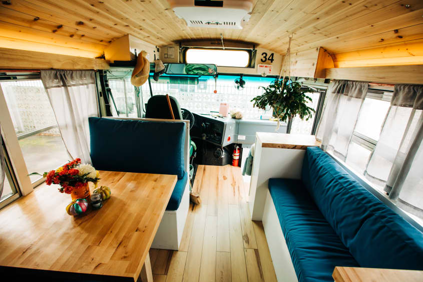 187-Square-Foot Converted Skoolie Tour Photos | Apartment Therapy