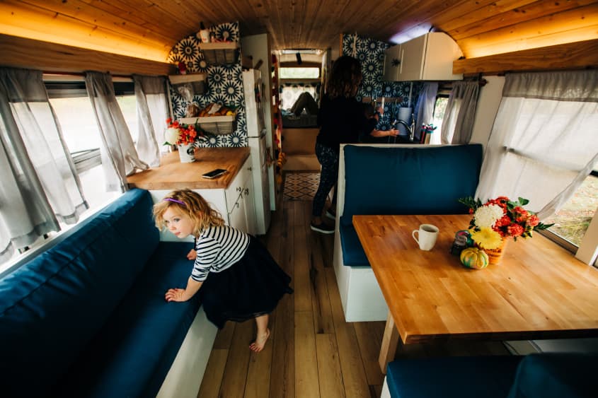 187-Square-Foot Converted Skoolie Tour Photos | Apartment Therapy