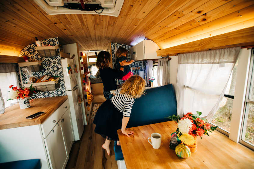 187-Square-Foot Converted Skoolie Tour Photos | Apartment Therapy