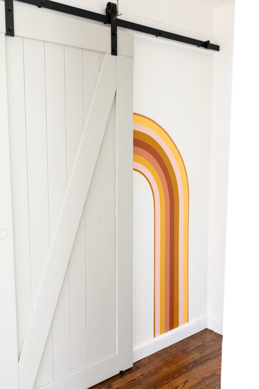 A Tennessee Therapist's Joyful House with Pink Doors and Rainbow Mural ...
