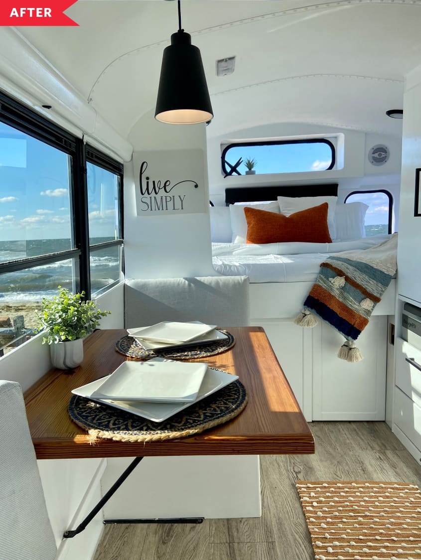 Live Simply Buses Skoolie Renovation Tour Photos | Apartment Therapy