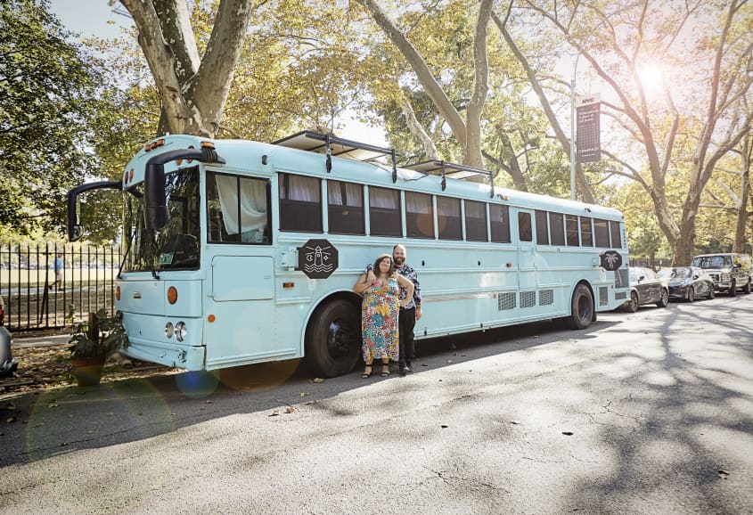 280-Square-Foot Skoolie Converted School Bus Tour Photos | Apartment ...