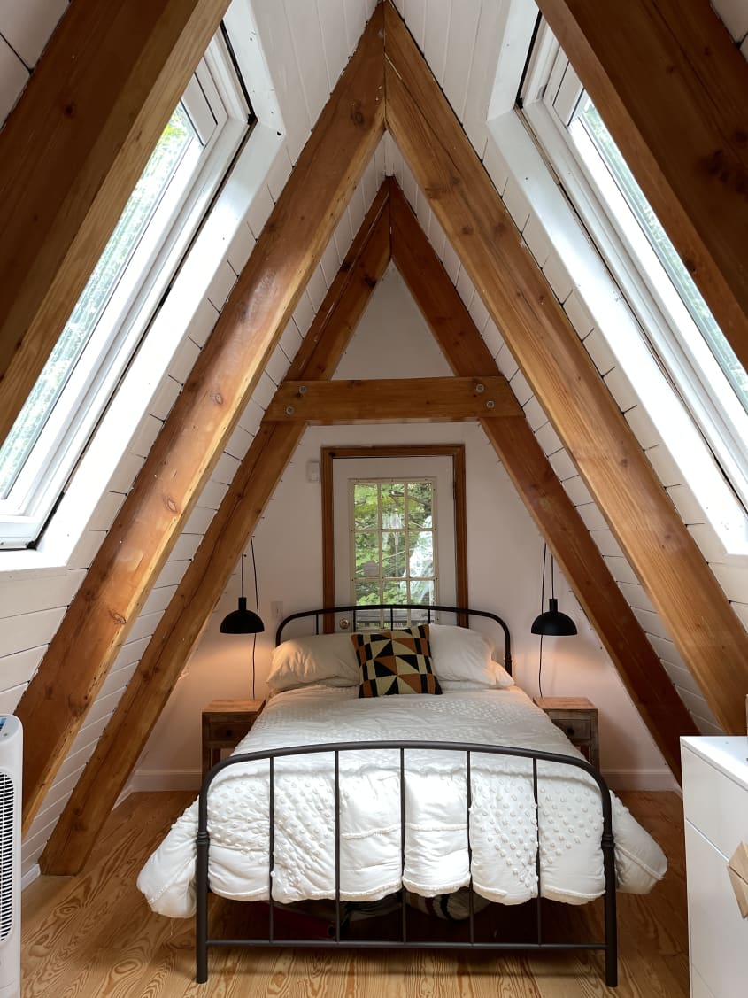 Steffy Degreff 1974 A-Frame Cabin Tour Photos | Apartment Therapy