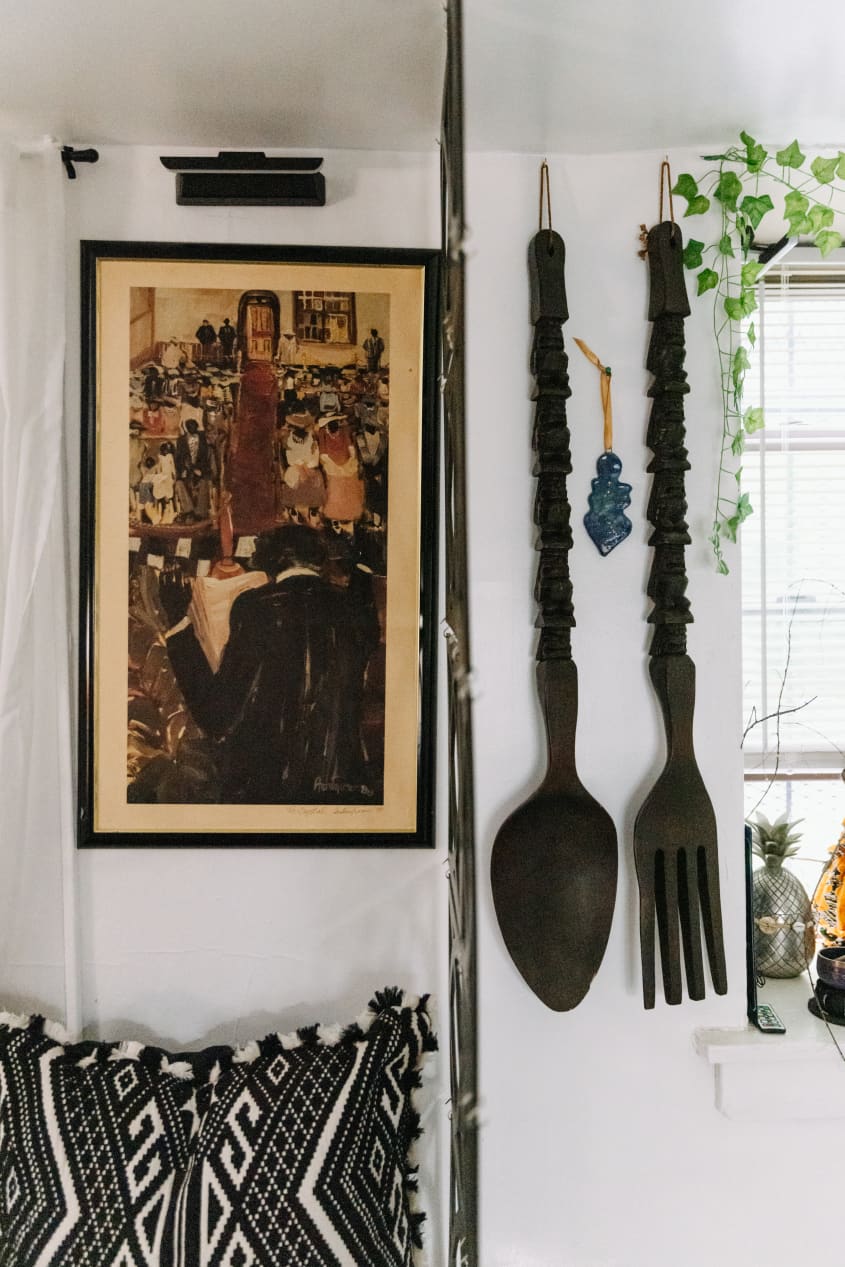 190-Square-Foot Afrohemian Studio Apartment Tour Photos | Apartment Therapy
