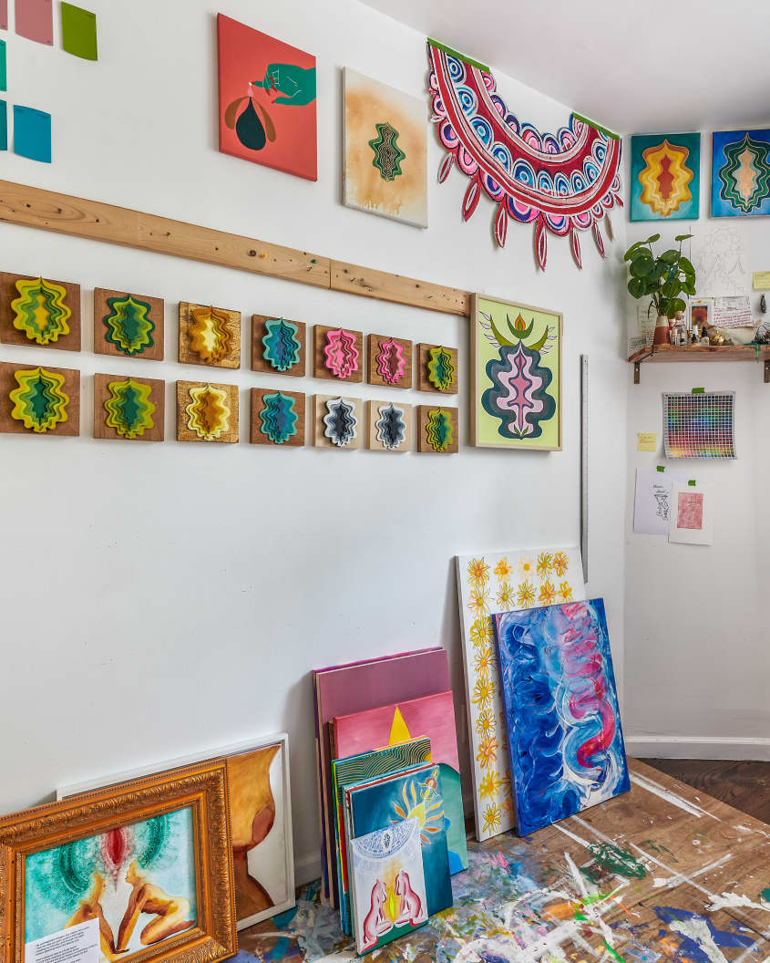 Meagan Jain Artist Brooklyn Apartment Photos | Apartment Therapy