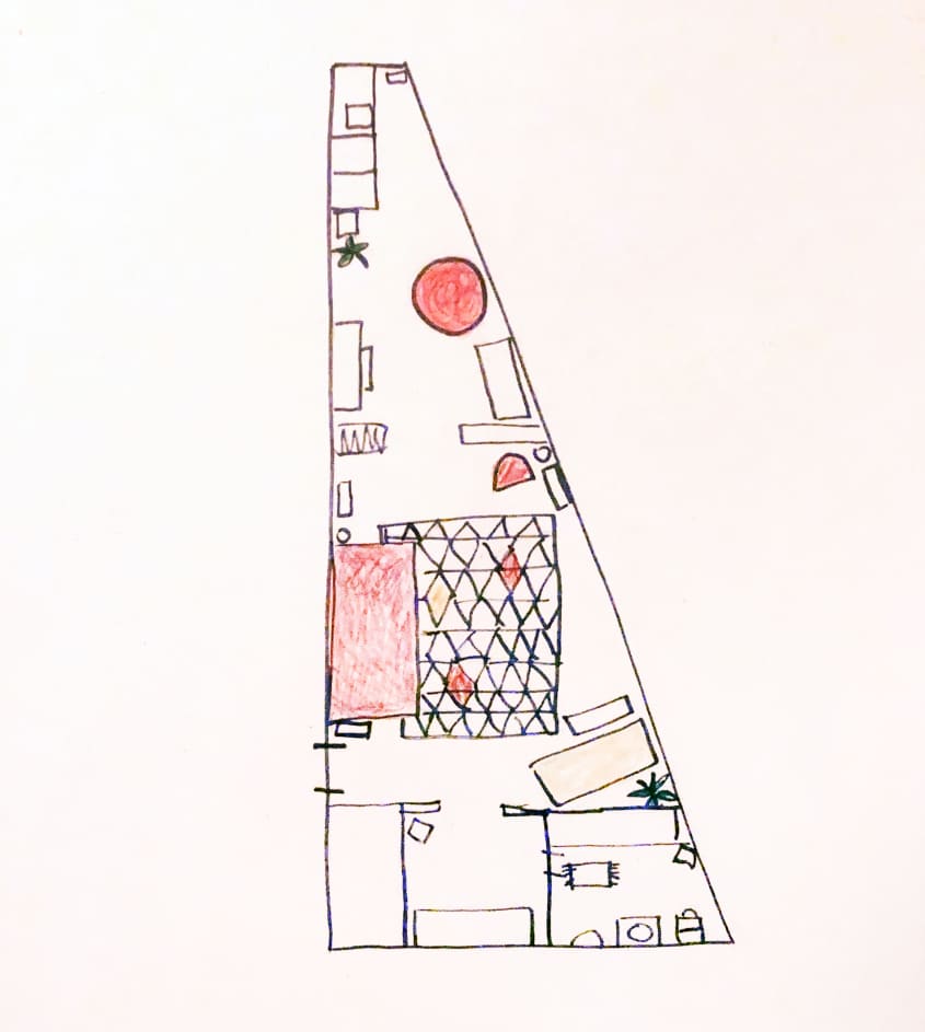 460-Square-Foot Triangle-Shaped Chicago Studio Apartment Photos ...