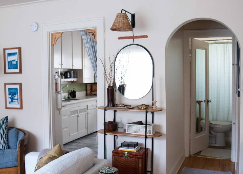 Small DIY Portland Rental With Stand-Up Desk | Apartment Therapy