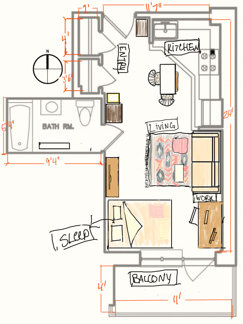 290-Square-Foot NYC Studio Apartment Tour Photos | Apartment Therapy