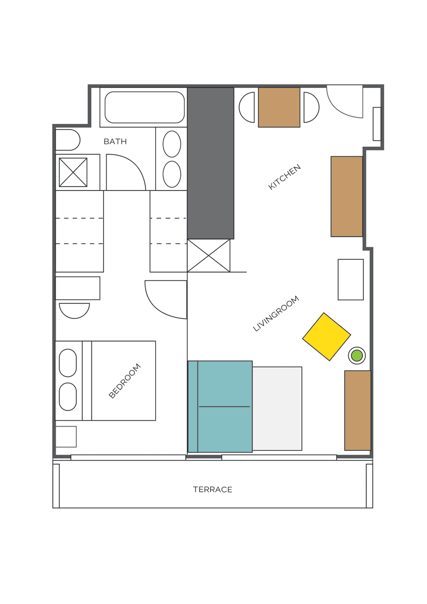 House Tour: A 480 Square Foot Pastel Spanish Apartment | Apartment Therapy