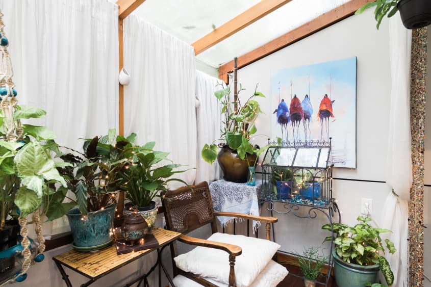 Tour a Small Plant-Filled Basement Rental Apartment | Apartment Therapy