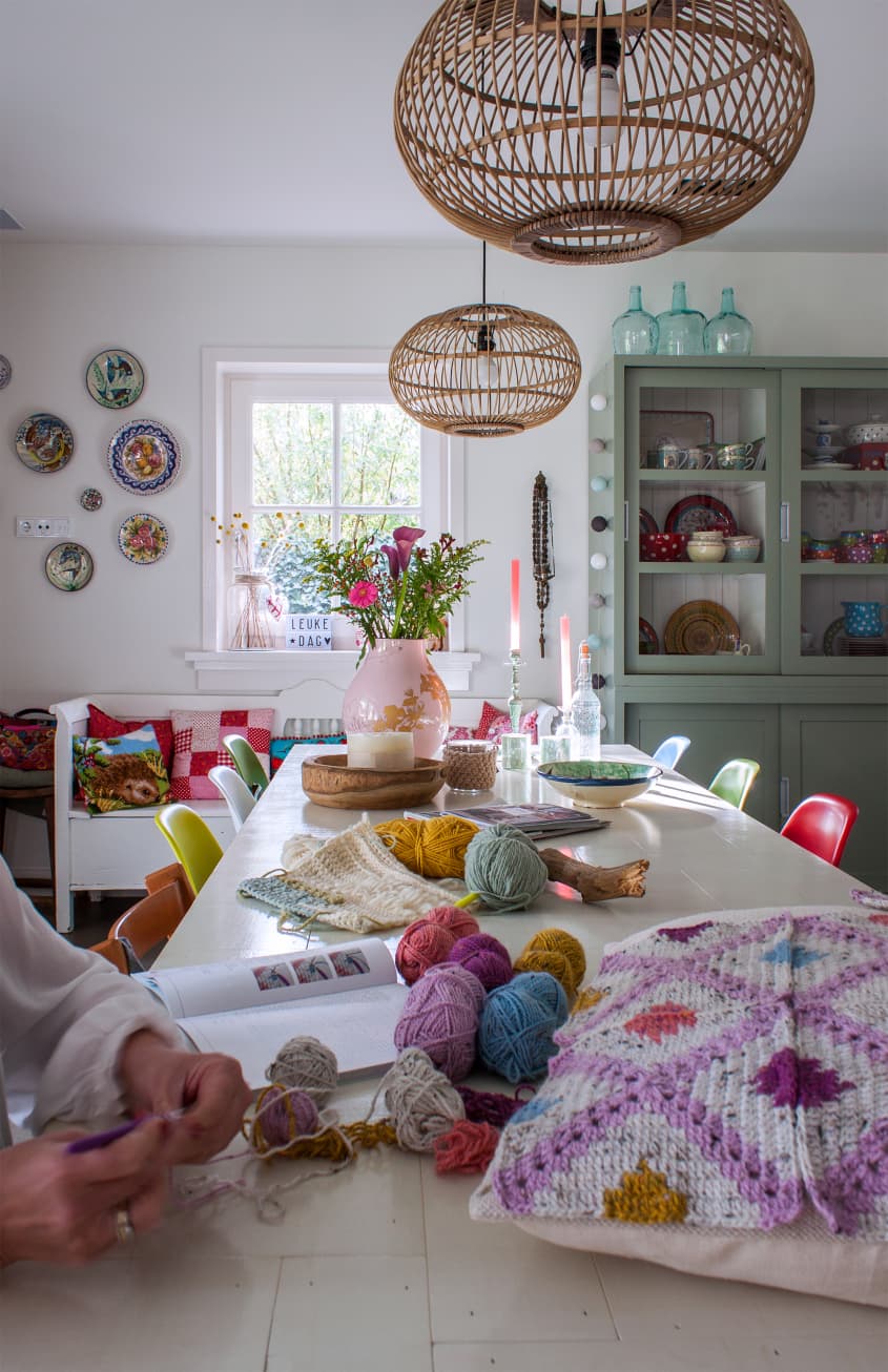 House Tour: A Crafter's Colorful Modern Dutch Farmhouse | Apartment Therapy