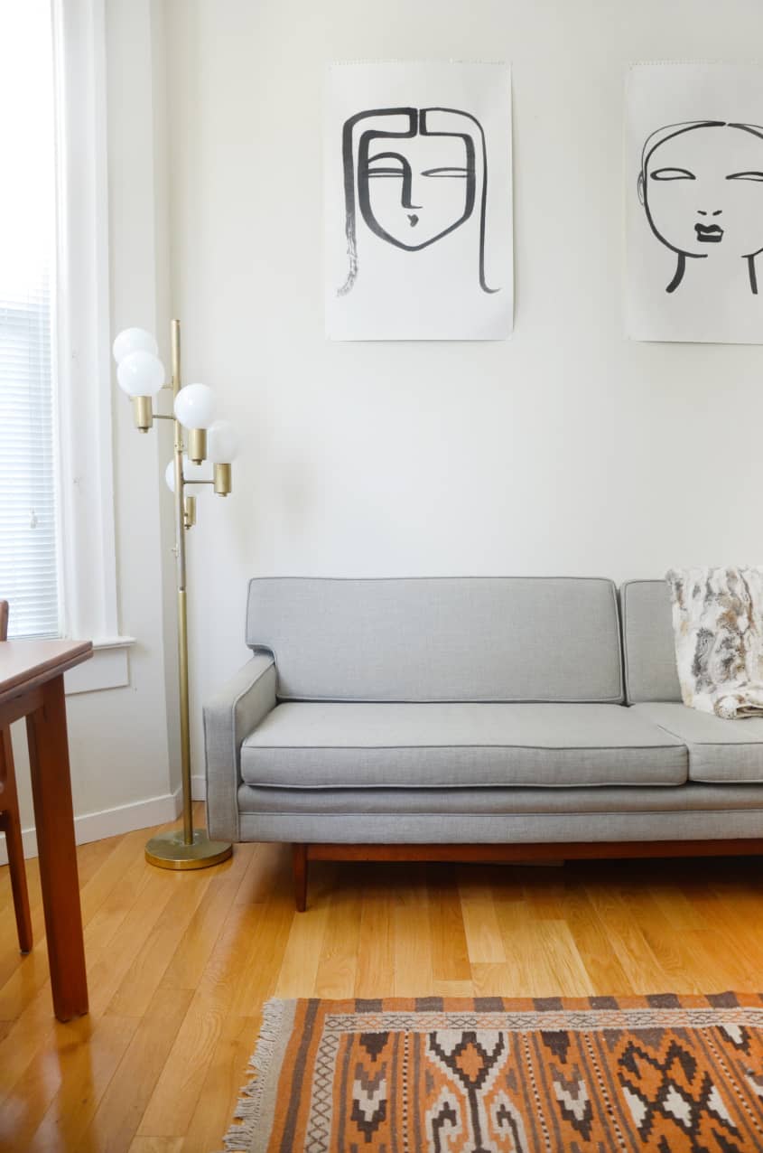 House Tour: Warm Colors and Art in a Rental Apartment | Apartment Therapy