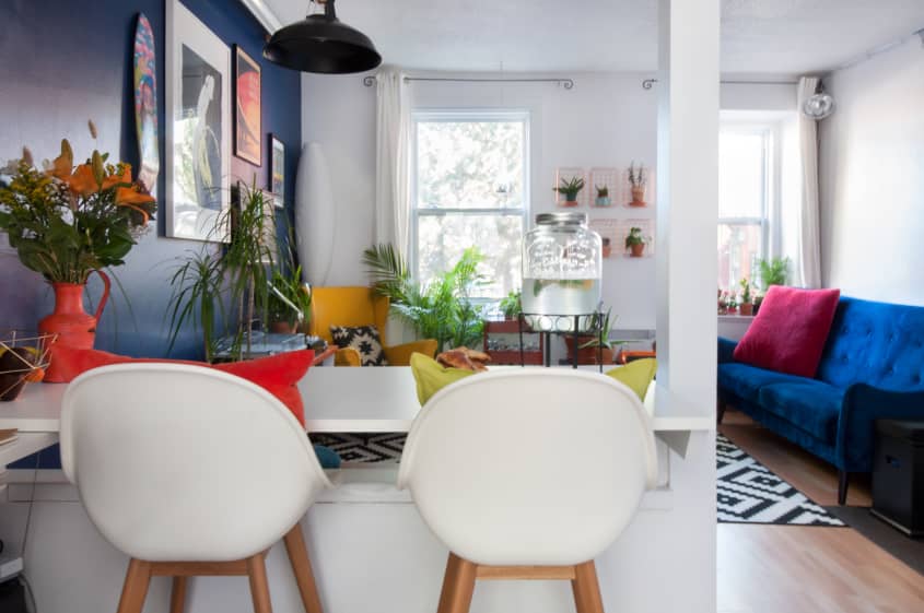 Small Space Ideas in a Tiny, Colorful Montreal Flat | Apartment Therapy