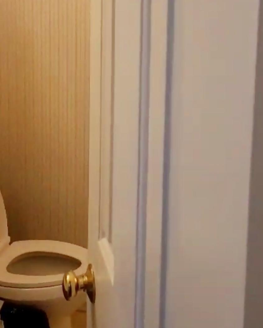A Tiny & Sad Bath Transforms Into a Chic Laundry/Powder Room ...