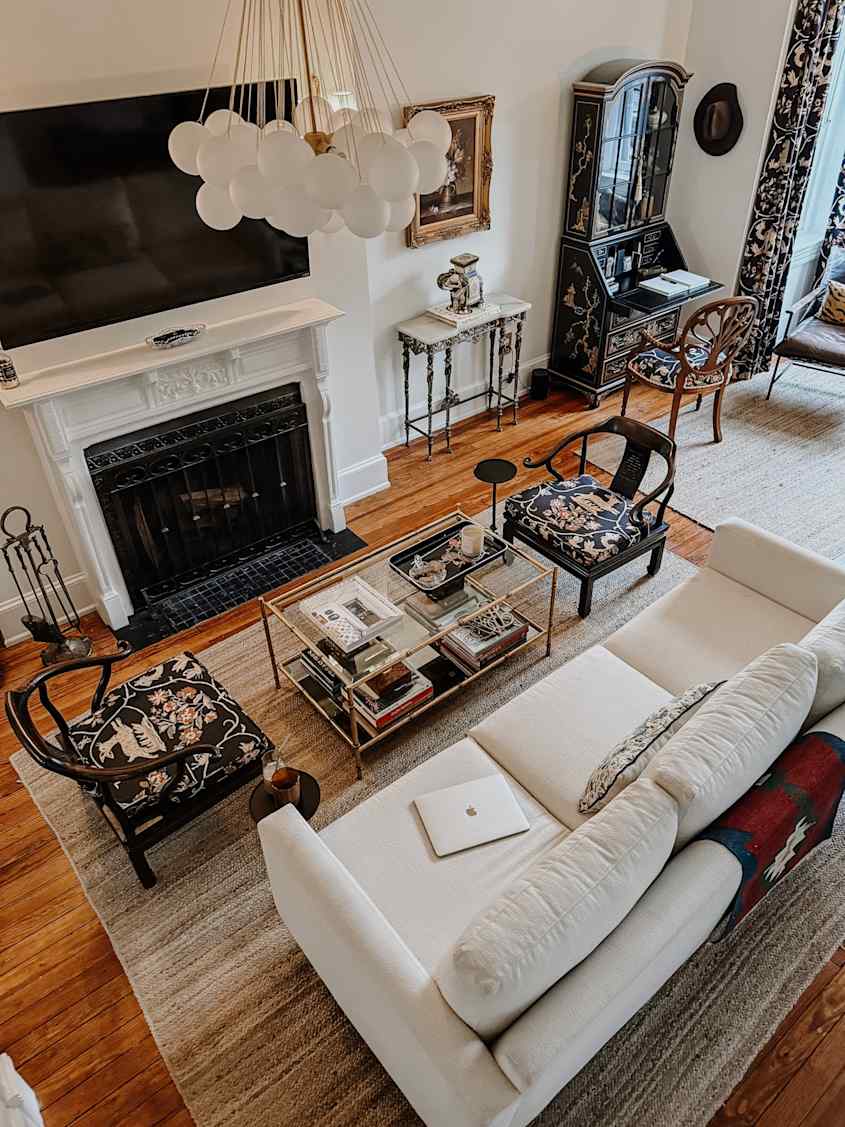 See How a Designer Fit a Sofa Into My Narrow Living Room | Apartment ...