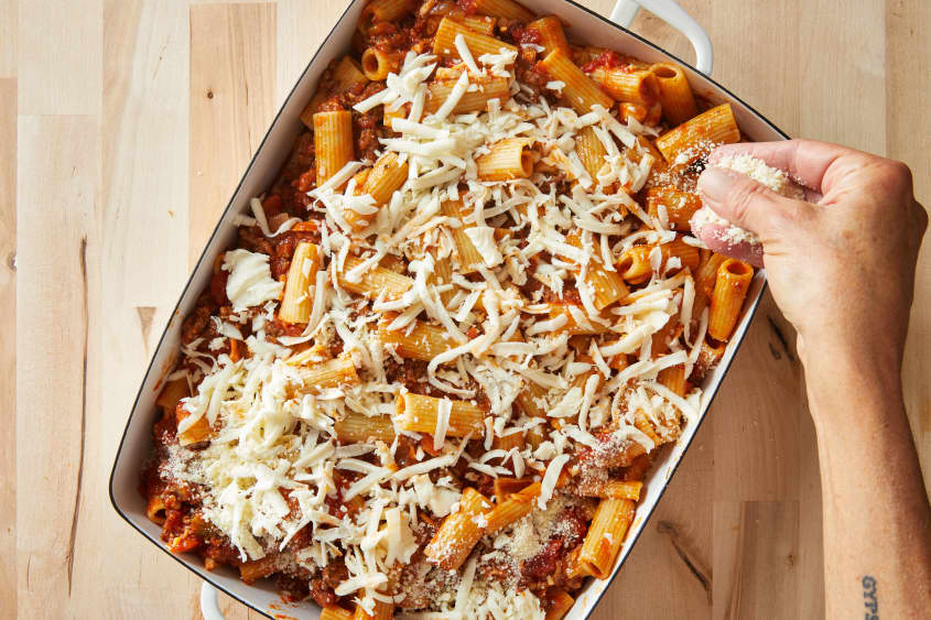 Cheesy Baked Rigatoni Recipe (with Beef) | The Kitchn