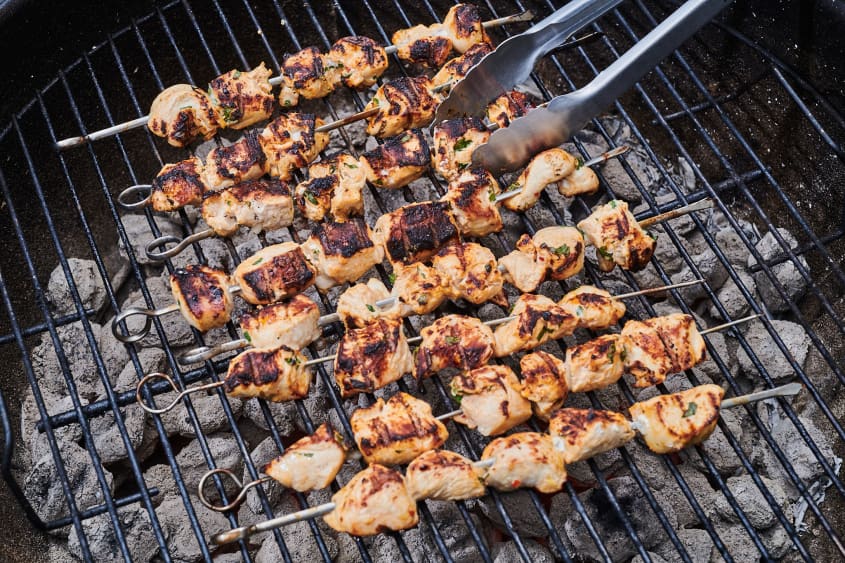 Tender Grilled Chicken Kebabs Recipe | The Kitchn