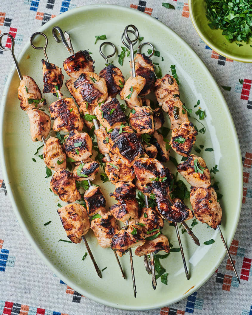 Tender Grilled Chicken Kebabs Recipe | The Kitchn