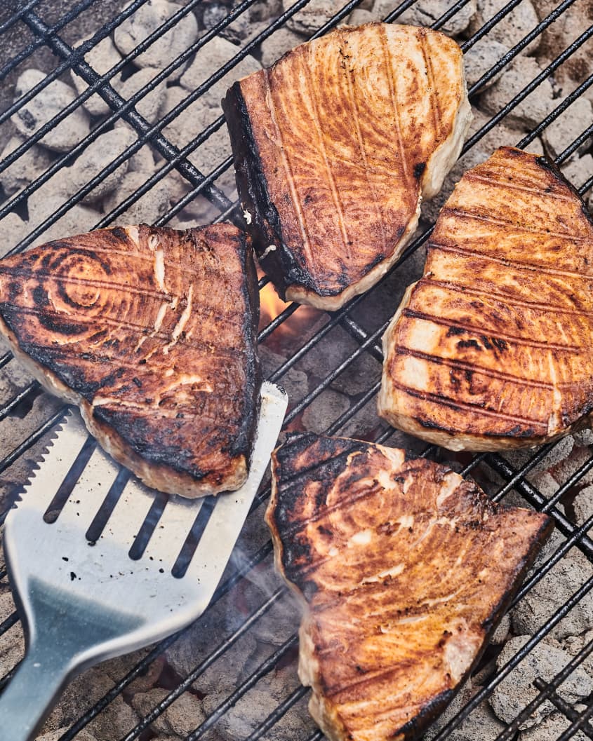 Grilled Swordfish with Lemon-Herb Sauce | The Kitchn