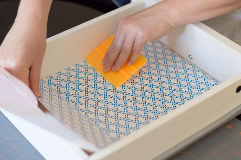 How To Line Kitchen Drawers & Shelves with Cheery Paper | The Kitchn