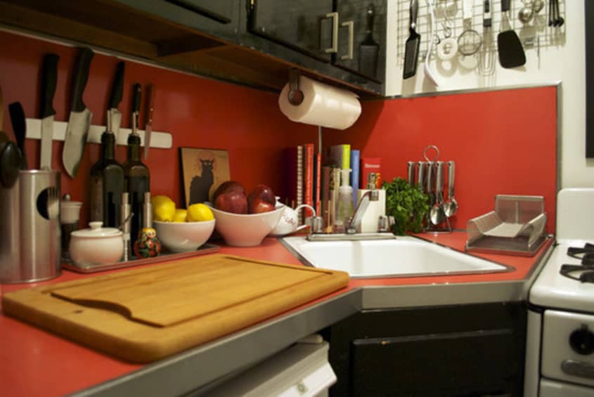 Trays on the Countertop: Keeping Things Organized and Close at Hand ...