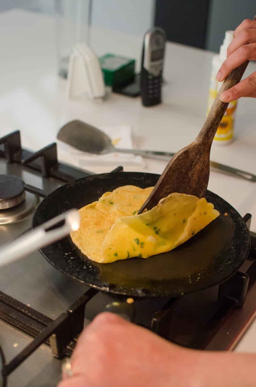 Recipe: Pudla (Indian Chickpea Crepes) | The Kitchn