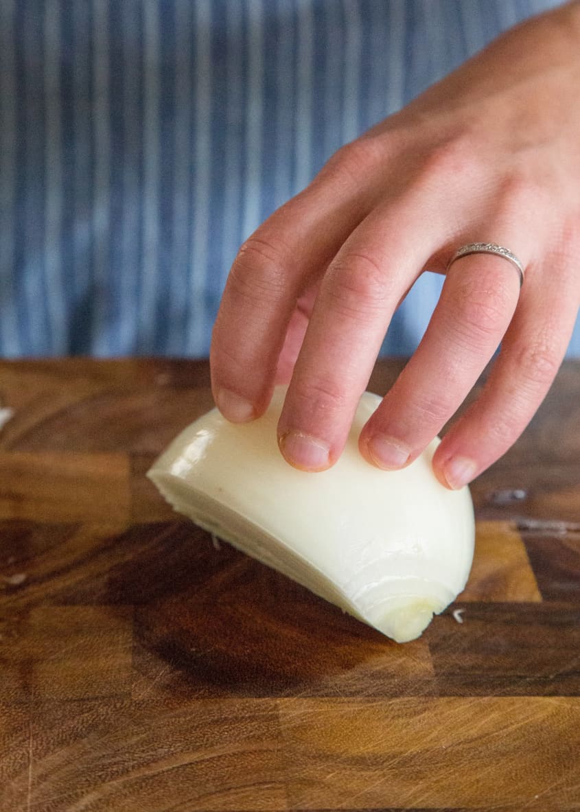 How To Thinly Slice an Onion (Step-by-Step Guide with Photos) | The Kitchn