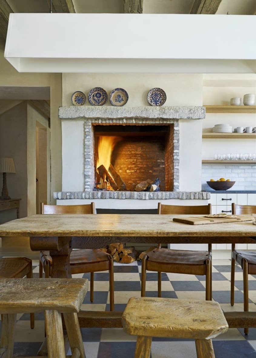 9 Cozy Kitchens with Fireplaces | The Kitchn