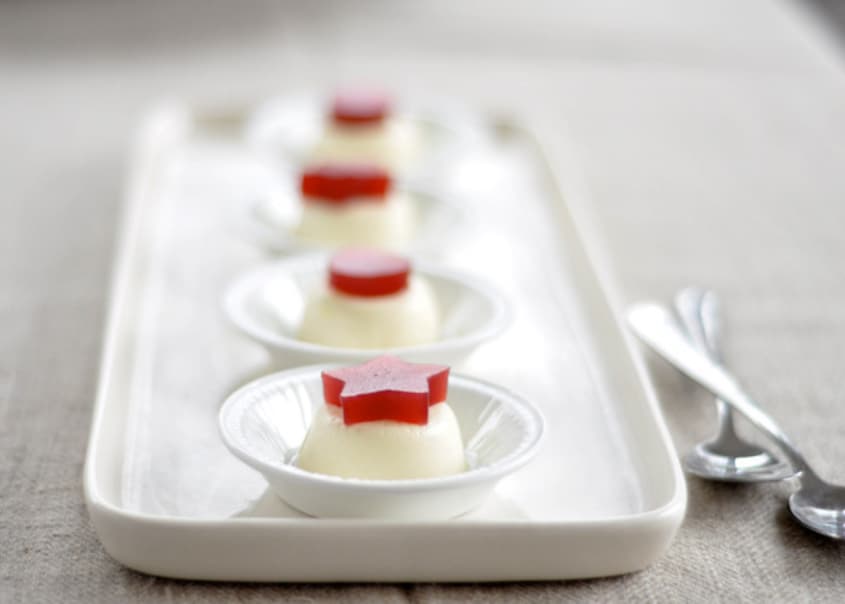 Thanksgiving Amuse-Bouche: Savory Goat Cheese Panna Cotta with Canned ...