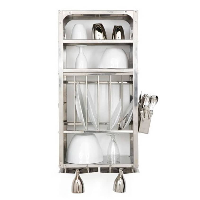 A Luxury Item for Small Kitchens: A Stainless Steel Wall-Mounted Dish ...