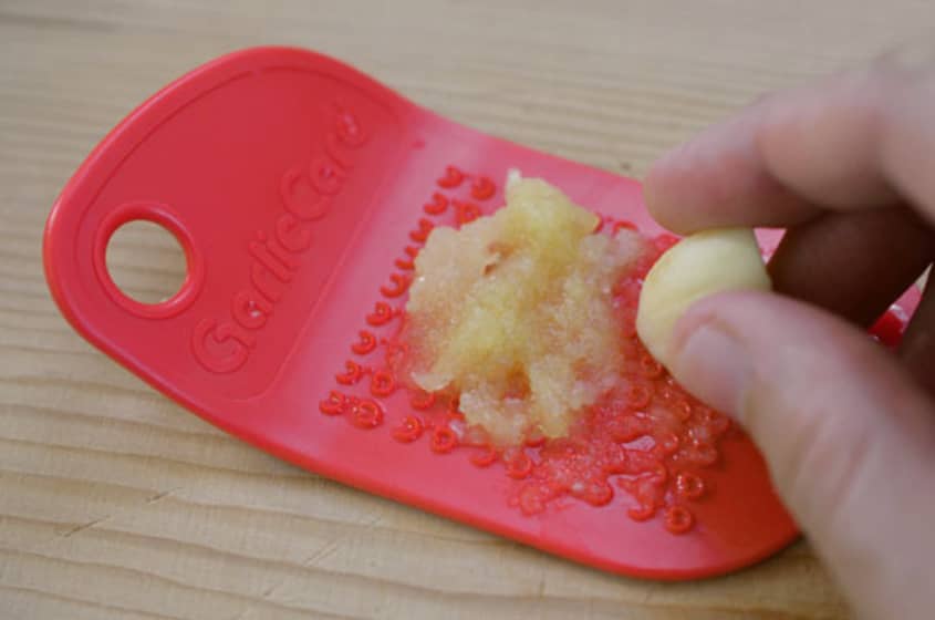 The GarlicCard: Grate Garlic Without Destroying Your Fingers | The Kitchn