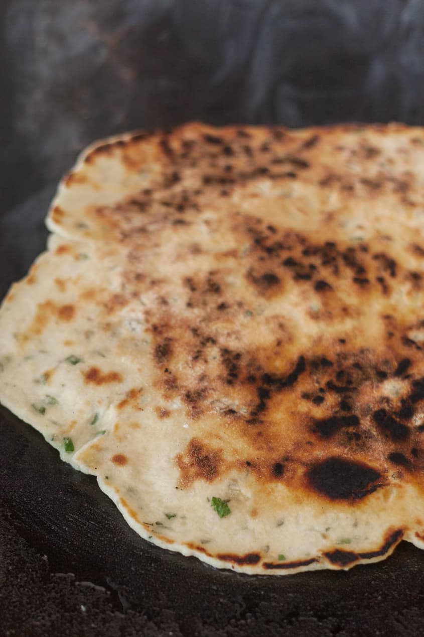 How To Make 2-Ingredient Griddled Flatbreads | The Kitchn