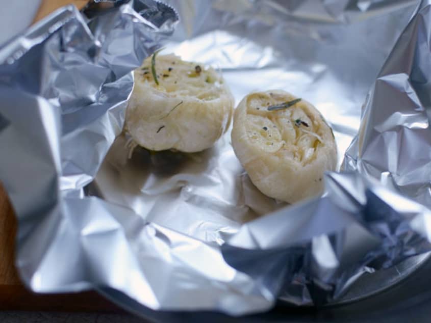 How To “Roast” Garlic In the Microwave | The Kitchn