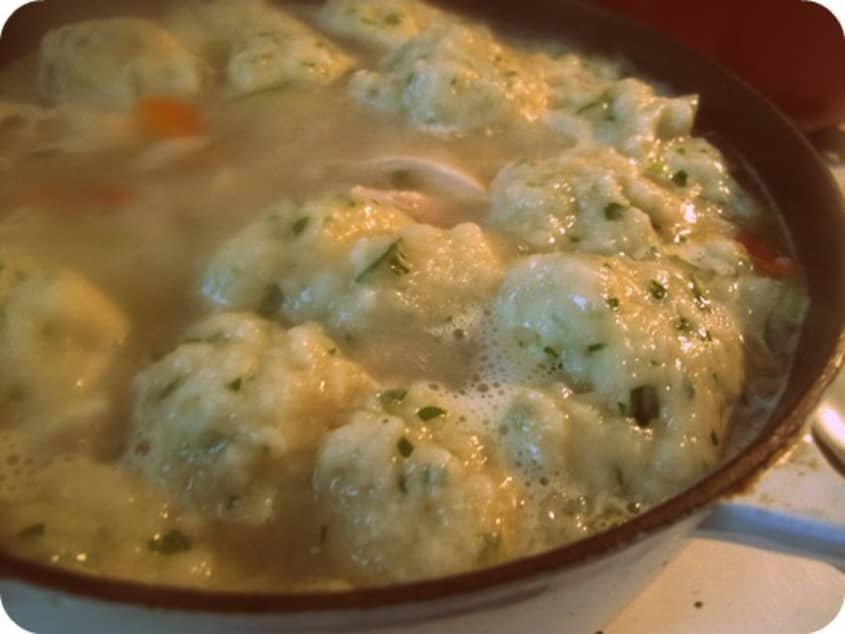 All Afternoon or Less Than an Hour: Chicken Soup with Herb Dumplings A ...