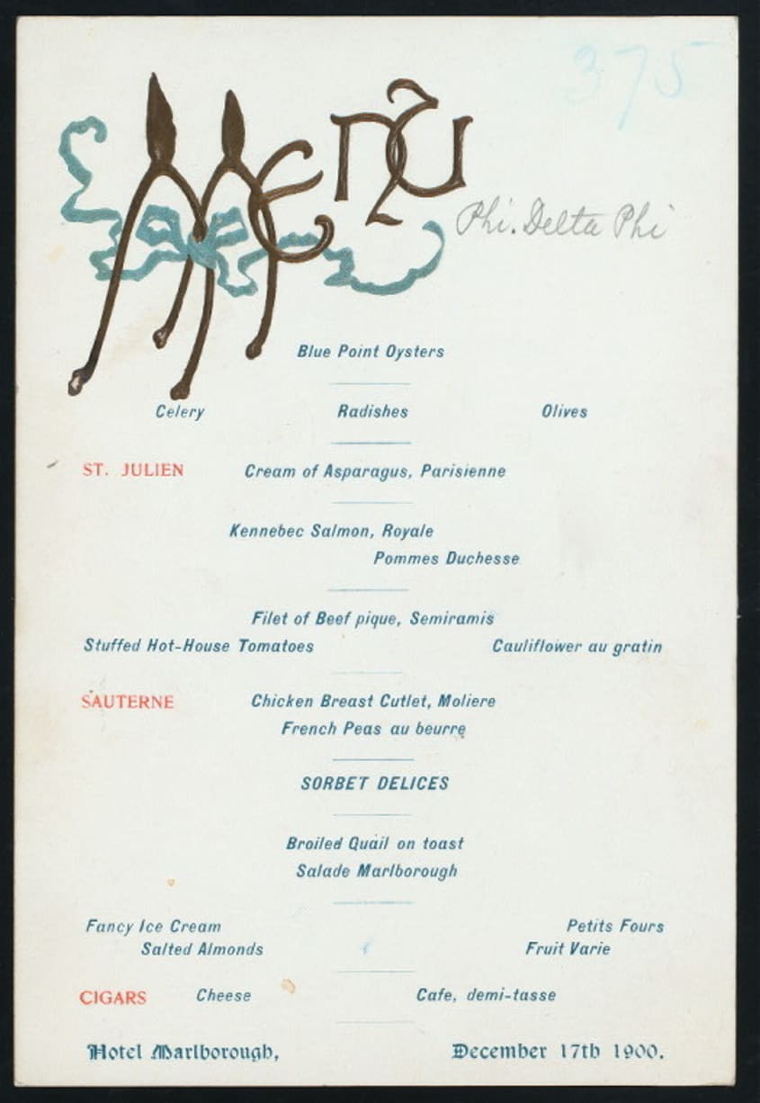 Print and Hang! Menus from the New York Public Library | The Kitchn