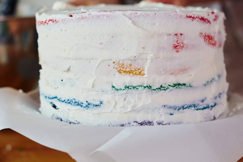 How To Make A Rainbow Layer Cake With A Candy Surprise Inside The Kitchn