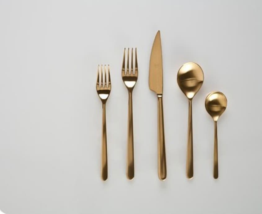 Setting the Table With: Gold Flatware | The Kitchn