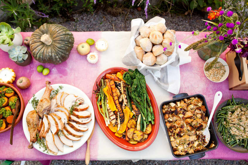 A Thanksgiving Dinner Outdoors: The Feast! | The Kitchn