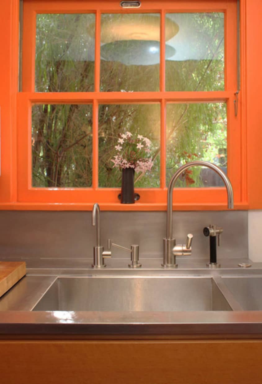 Steven’s Bright Orange & Modern Kitchen | The Kitchn