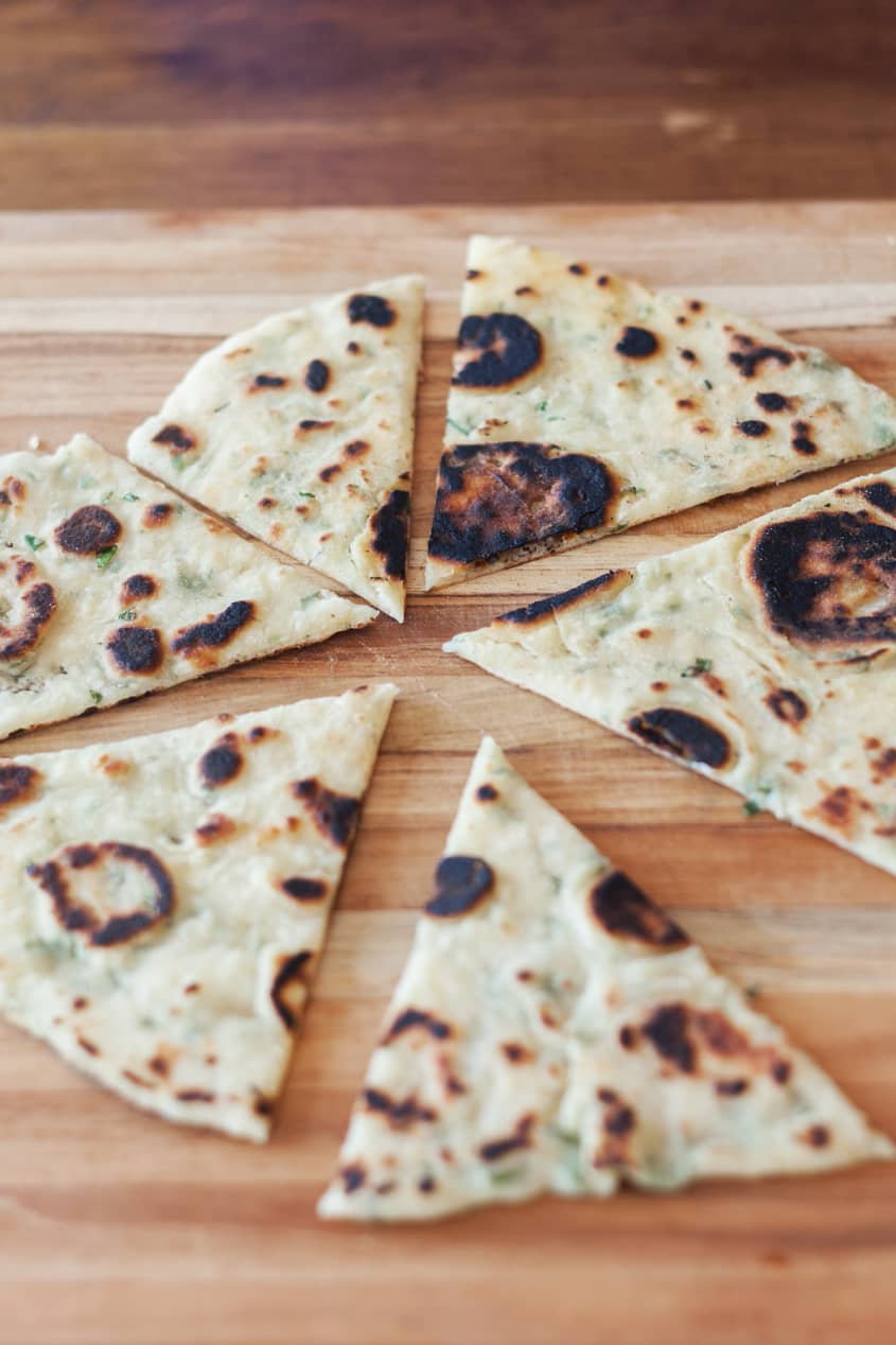 How To Make 2-Ingredient Griddled Flatbreads | The Kitchn