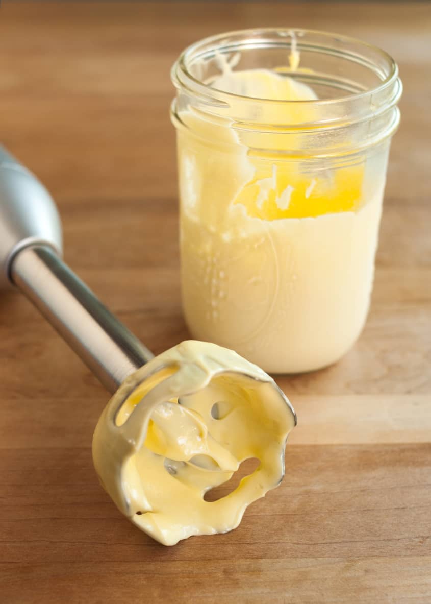 How To Make Mayonnaise With An Immersion Blender The Kitchn