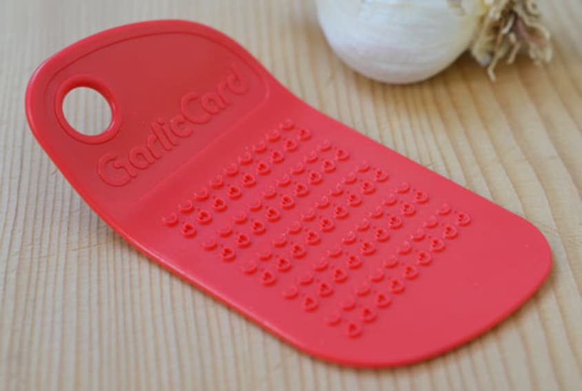 The GarlicCard: Grate Garlic Without Destroying Your Fingers | The Kitchn