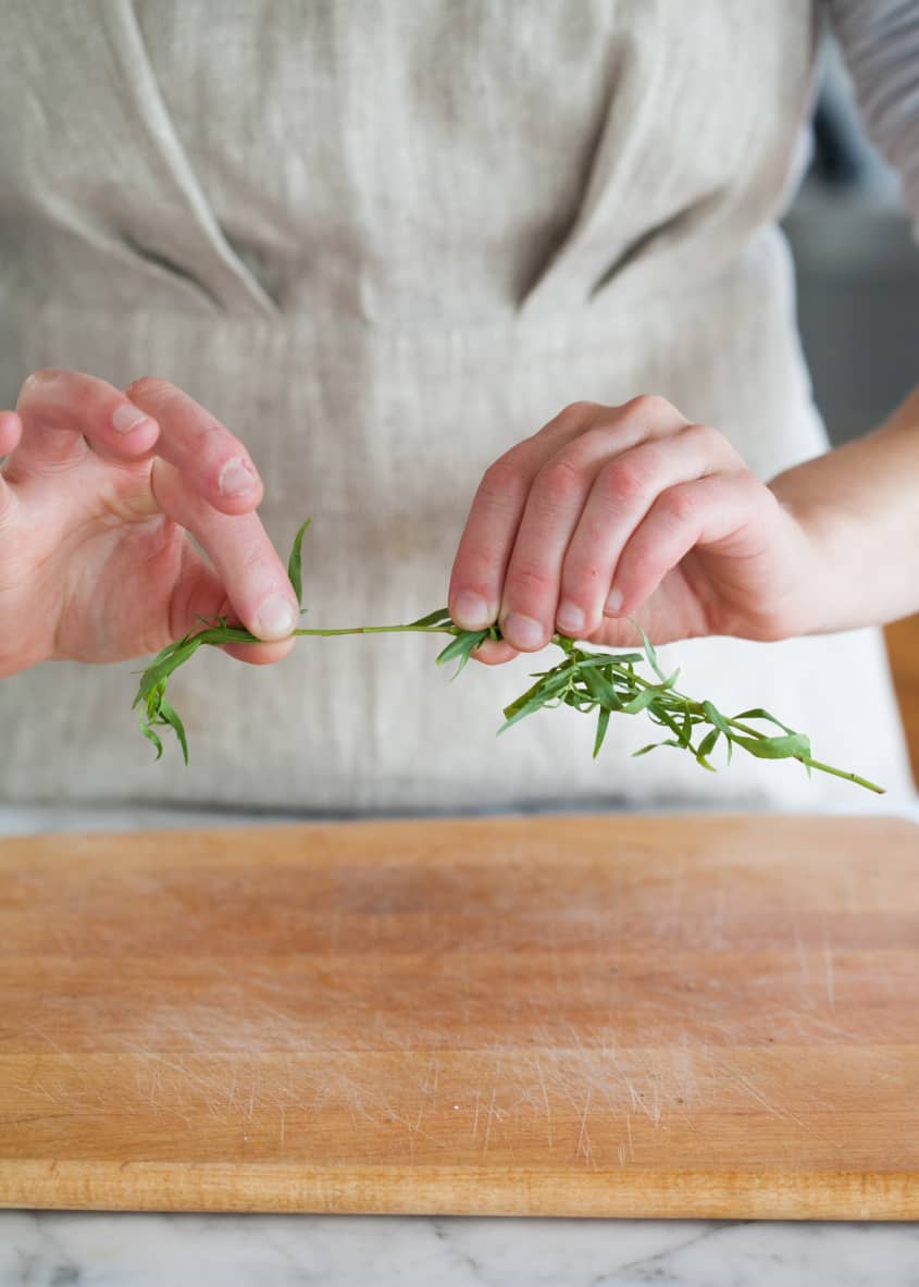 How To Strip Herbs off Their Stems | The Kitchn