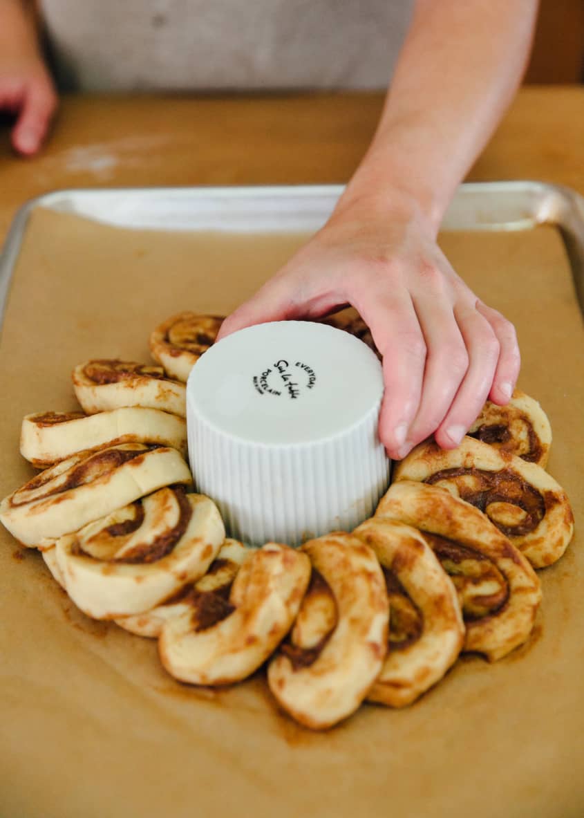 How To Make a Cinnamon Roll Wreath | The Kitchn