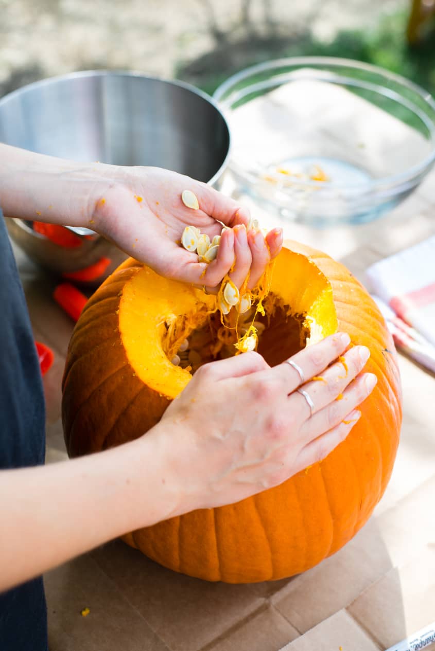 How To Carve a Pumpkin for Halloween (The Easiest Way!) | The Kitchn