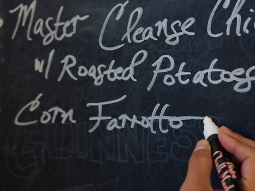 How To Make a Chalkboard Menu Board | The Kitchn