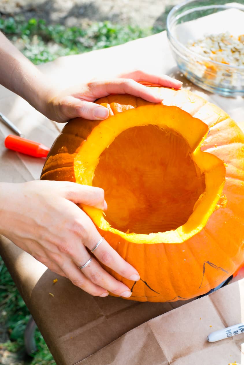 How To Carve a Pumpkin for Halloween (The Easiest Way!) | The Kitchn