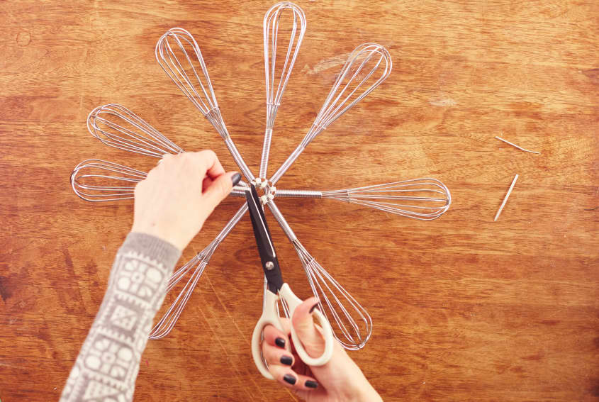 How To Make a Christmas Tree Topper out of Whisks | The Kitchn