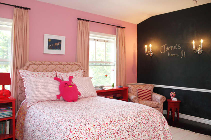 Jane’s Pink & Black Room | Apartment Therapy