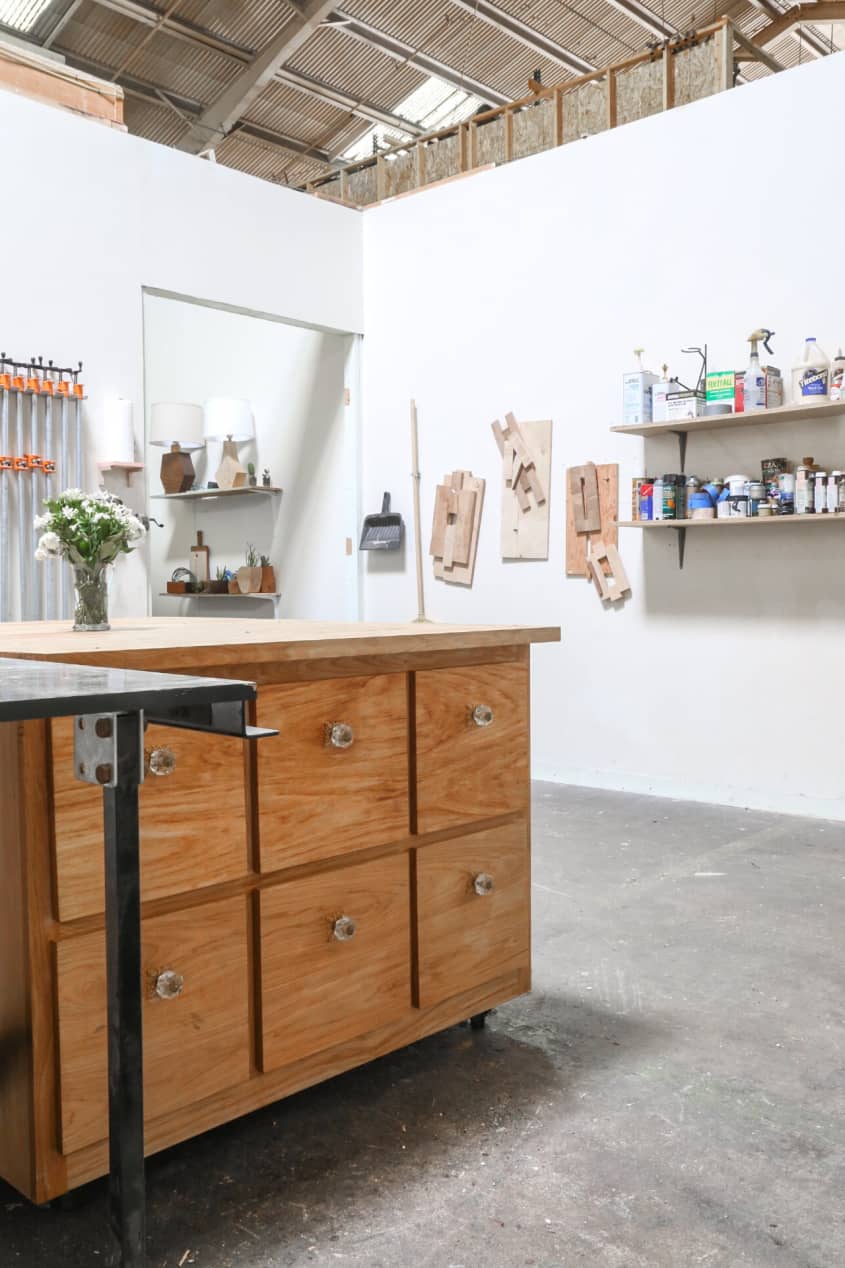 A Woodworker’s Wonderful Studio in Downtown LA | Apartment Therapy